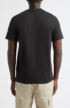 Moncler Logo Patch Graphic T-shirt - Black