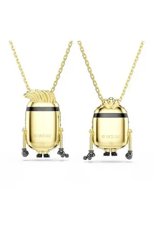 SWAROVSKI Set Of 2 Minion Best Friend Necklaces