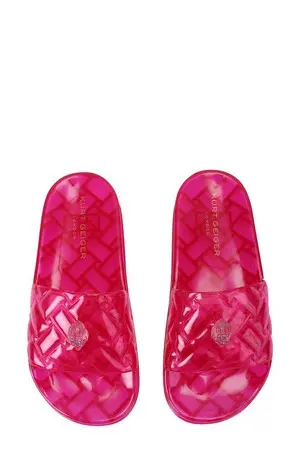 Kurt Geiger Meena Jelly Slide Sandal - Bright Pink