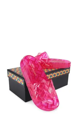 Kurt Geiger Meena Jelly Slide Sandal - Bright Pink