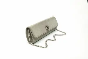 MICHELLE WILHITE The Loulou Clutch - Dark Silver