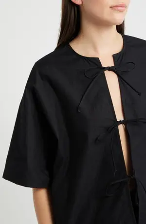 A.REN Evadne Tie Front Top