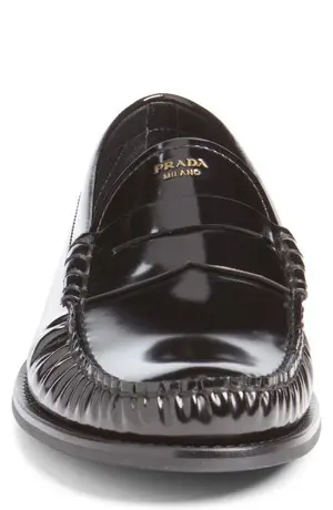 Prada Spazzalato Penny Loafer