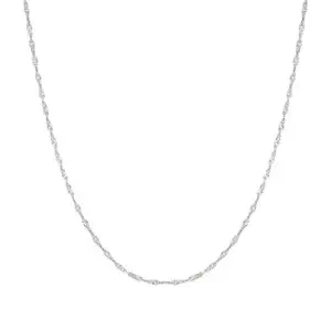 SPERO LONDON Twisted Curb Sterling Chain Necklace - Silver