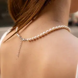 SPERO LONDON Small Natural Freshwater Pearl Strand Necklace