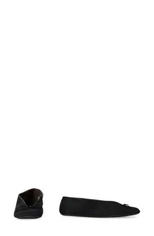 THE ROW Fay Wool Flat - Black