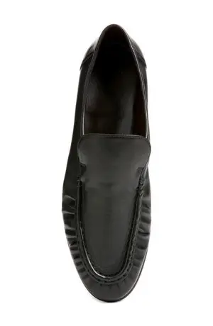 THE ROW Soft Two Loafer - Black