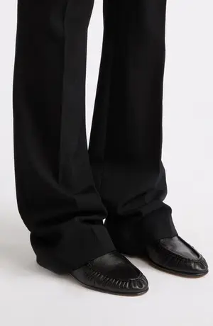 THE ROW Soft Two Loafer - Black