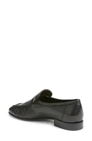 THE ROW Soft Two Loafer - Black