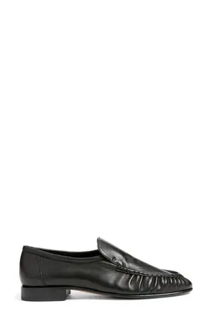 THE ROW Soft Two Loafer - Black