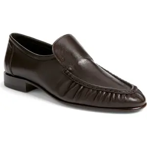 THE ROW Soft Two Loafer - Lacquer Brown