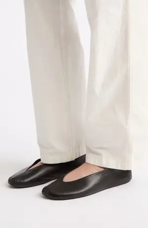 THE ROW Fay Ii Ballerina Flat - Black