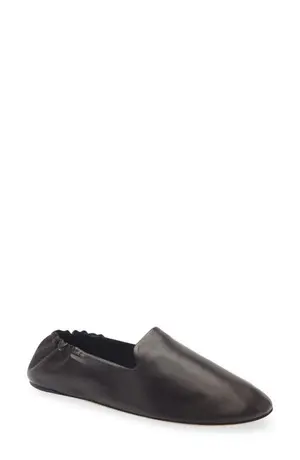 THE ROW Casa Slipper Loafer - Lacquer Brown