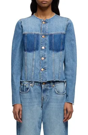 7 For All Mankind Vicky Denim Jacket - Shadowcrest