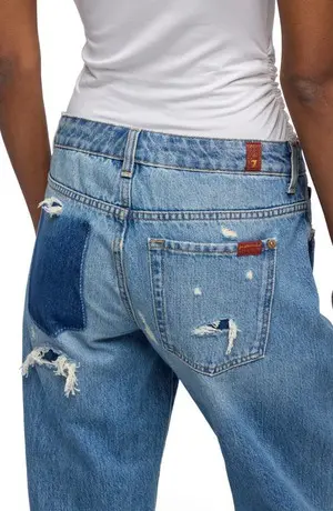 7 For All Mankind Low Straight Leg Jeans