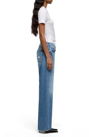 7 For All Mankind Low Straight Leg Jeans