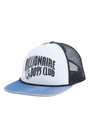 BILLIONAIRE BOYS CLUB Trucker Hat With Logo Detail - Denim