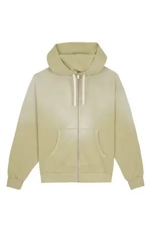 BRAIN DEAD Padded Elbow Zip-up Hoodie - Sand