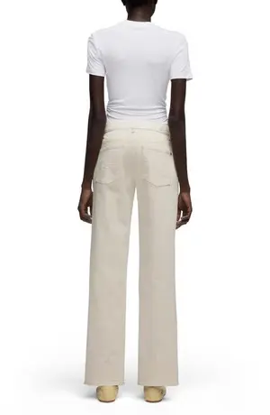 7 For All Mankind Calie Mid Rise Straight Leg Jeans