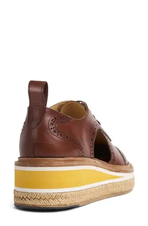 THE OFFICE OF US Ms. Sherman Leather Derby With Platform Sole