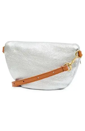 Clare V. Petit Metallic Leather Belt Bag