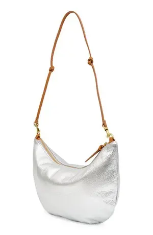 Clare V. Lune Metallic Leather Shoulder Bag