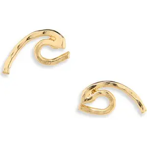 KIARA BY KI-ELE Teeny Wave Stud Earrings - Gold