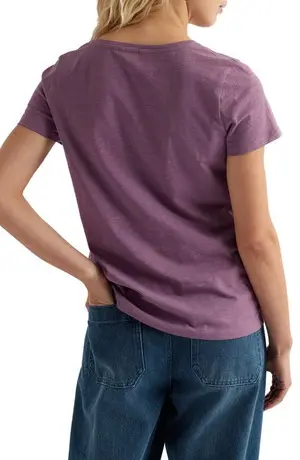 SEASALT CORNWALL Kellow Organic Cotton V-neck T-shirt