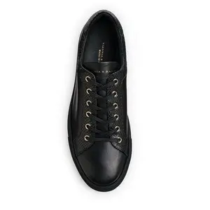 TIANNIA BARNES R. Alexander Lace Up Sneakers With Snakeskin Detailing