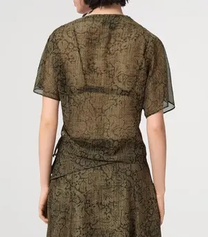 ALLSAINTS Sali Printed Sheer Top