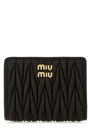 Miu Miu Leather Wallet - Black