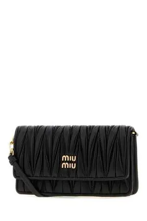 Miu Miu Navy Gabardine Shoulder Bag