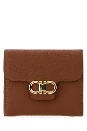FERRAGAMO Caramel Leather Wallet - Brown