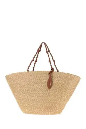 JIL SANDER Raffia Tangle Bucket Bag