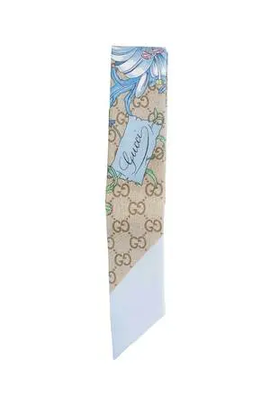 Gucci Gg Flora Silk Ribbon