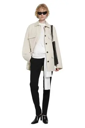 TOTEME Tie-waist Jersey Top - White