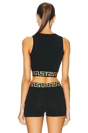 Versace Greca Border Bralette Top