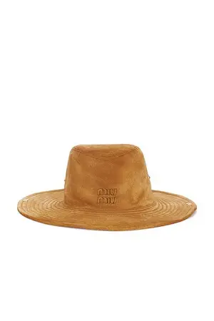 Miu Miu Suede Cowboy Hat