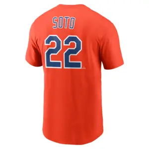Nike Juan Soto New York Mets Cooperstown 40th Anniversary Mlb T-shirt - Orange