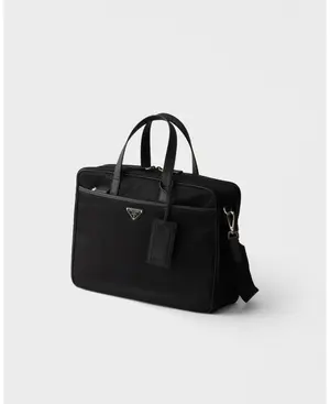 Prada Re-nylon And Saffiano Leather Work Bag