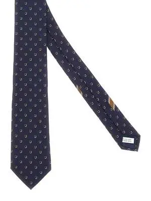 FERRAGAMO Jacquard Gancini Neck Tie