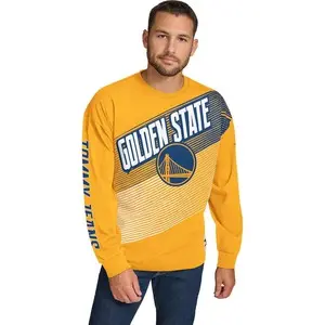 Tommy Hilfiger En State Warriors Lucas Long Sleeve T-shirt - Gold