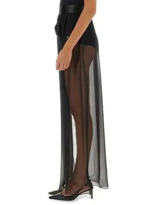 Dolce & Gabbana Silk Chiffon Maxi Skirt
