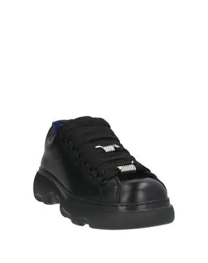 Burberry Leather Low-top Sneakers With Appliqués