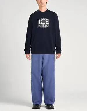 Iceberg Cotton Polyester Sweatshirt With Logo Print And Metallic Trim