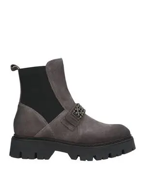 CAFÈNOIR Ankle Boots Charcoal Size Leather - Grey