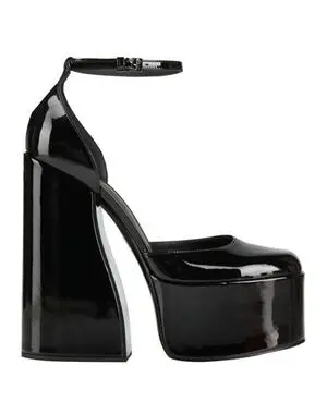 LE SILLA LE SILLA Fuchsia Patent Leather Platform Pumps Black