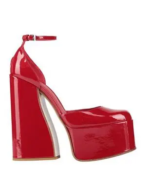 LE SILLA LE SILLA Fuchsia Patent Leather Platform Pumps Red