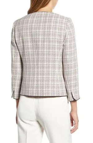 Anne Klein Plaid Jacket