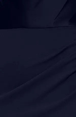 Betsy & Adam Cowl Neck Satin Gown